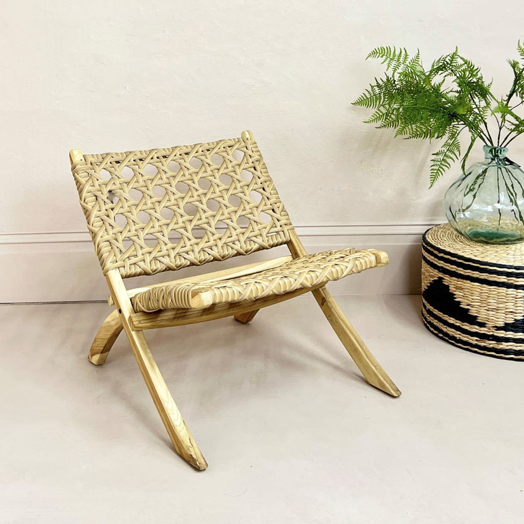 Rattan Folding Chair Mrs Robinson
